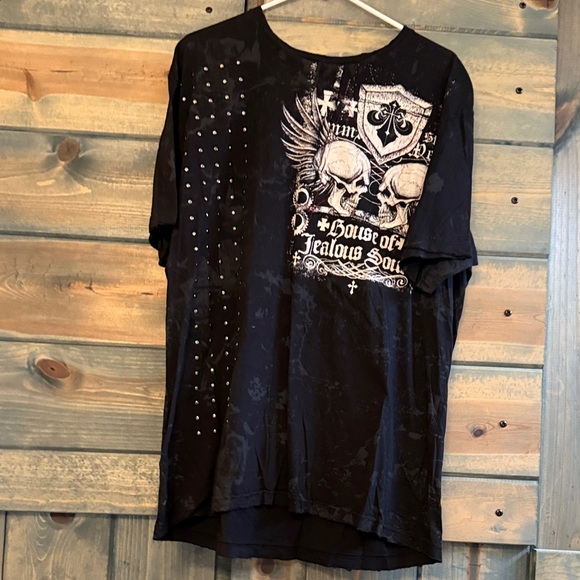 Affliction | Shirts | Vintage And Rare Affliction Tshirt With Studded ...